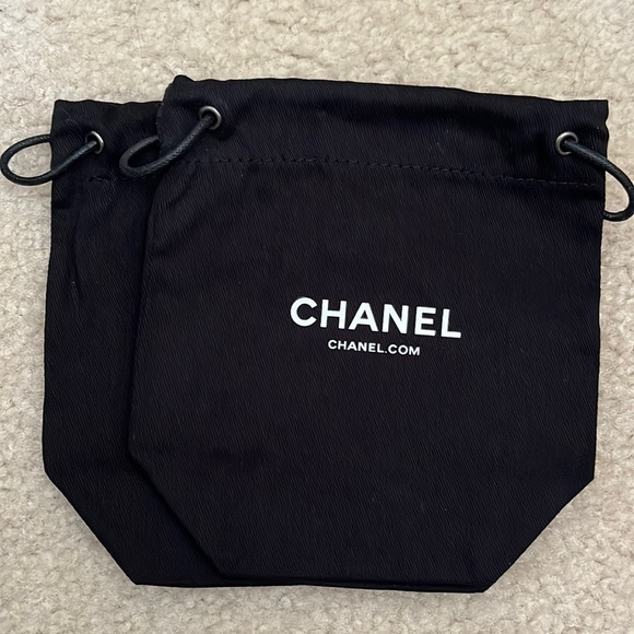 CHANEL | Storage & Organization | Chanel Drawstring Bags Set Of 2 ...